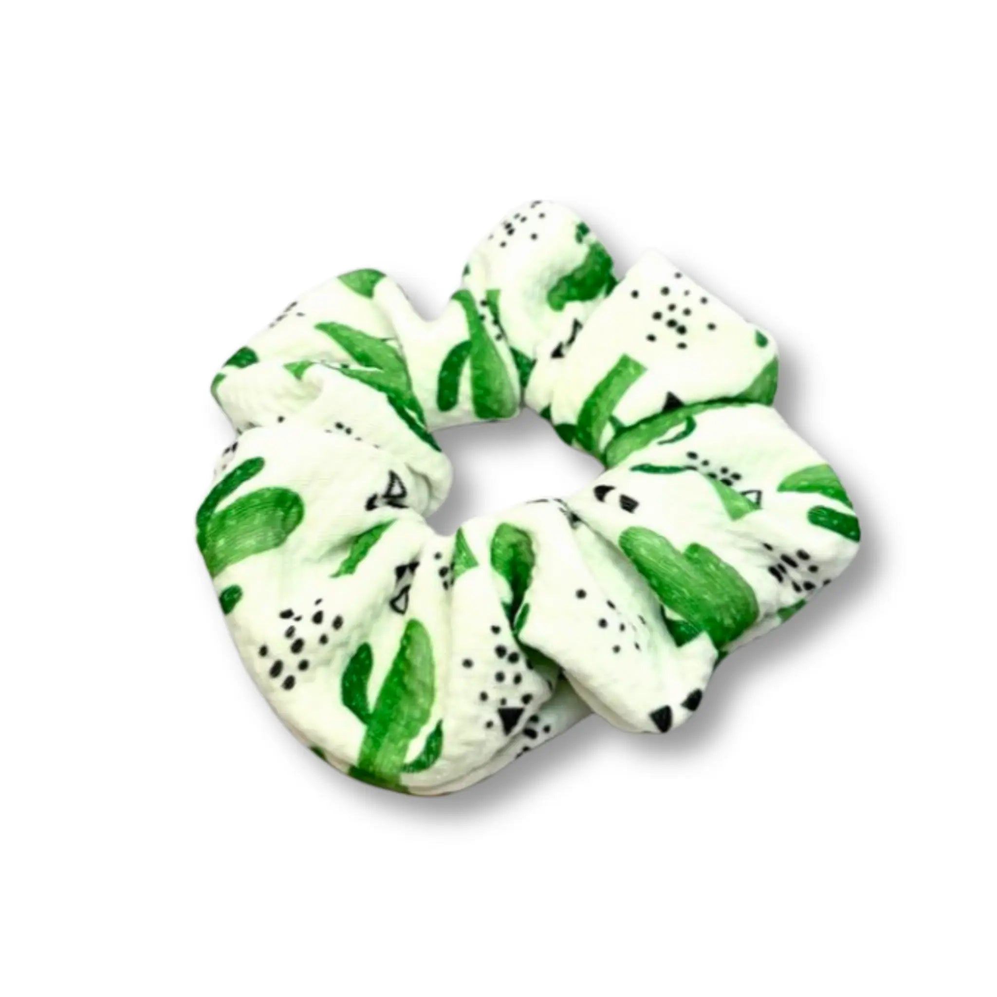 Mini White Cactus Scrunchie - Enchanted Scrunch