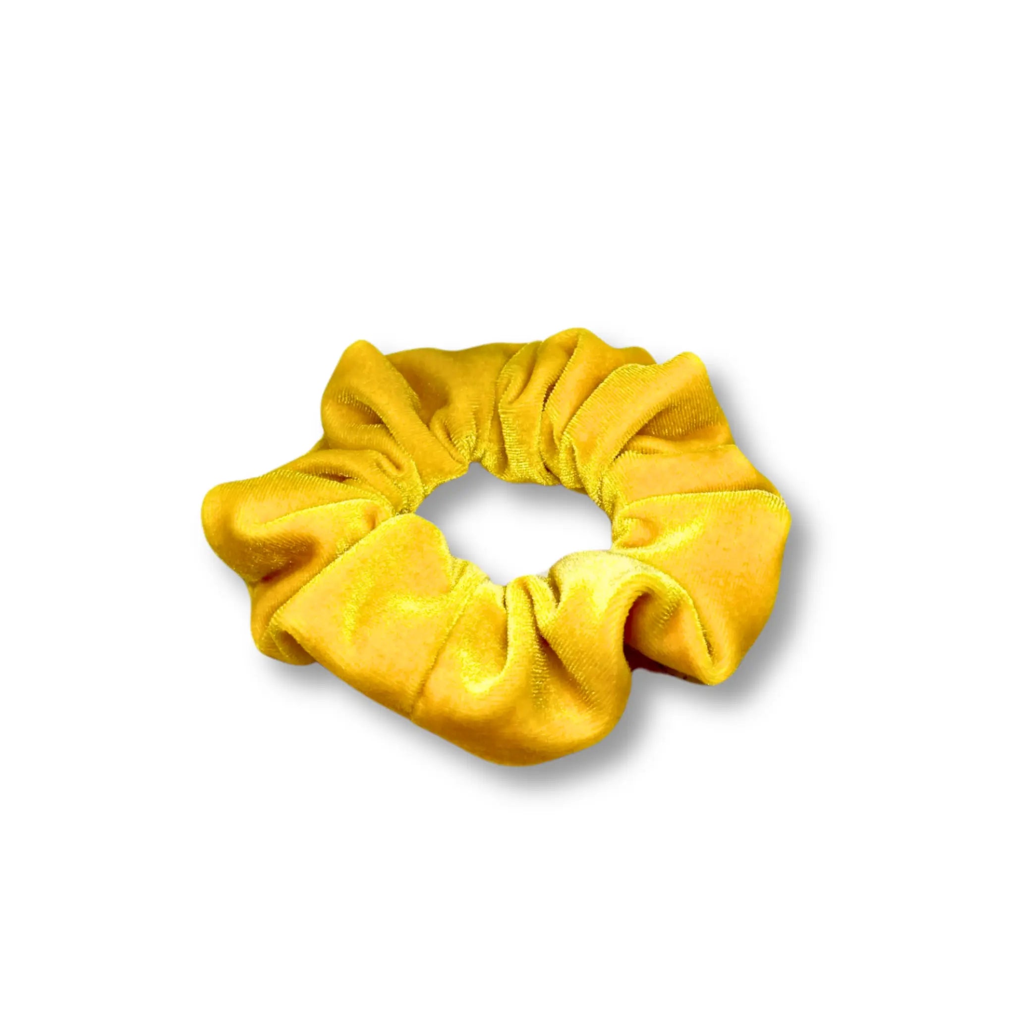 Mini Yellow Velvet Scrunchie – Enchanted Scrunch