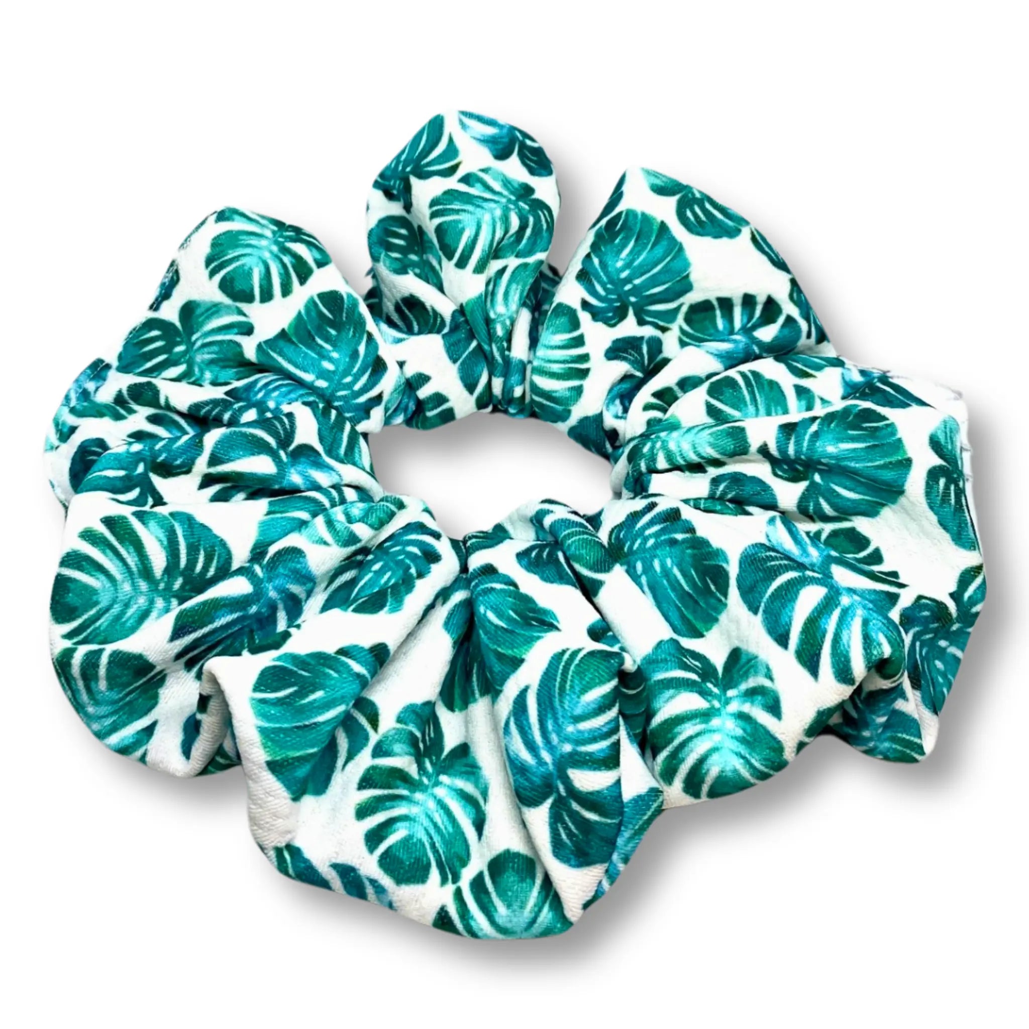 Monstera Leaf Bullet Scrunchie - Enchanted Scrunch