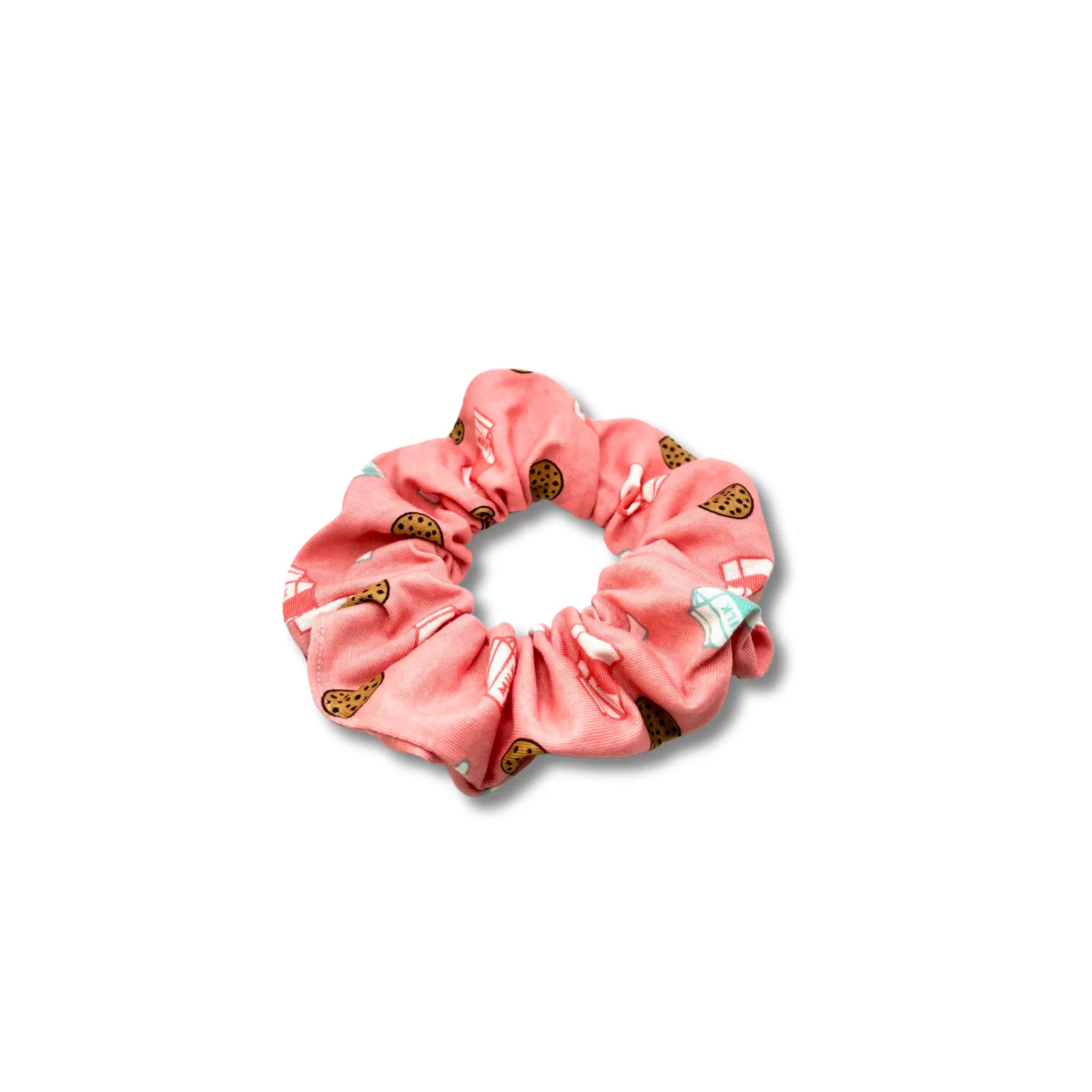 Mini Cookies and Milk Pink Scrunchie - Enchanted Scrunch